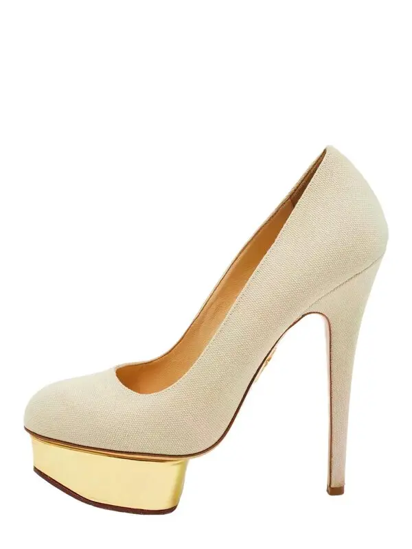CHARLOTTE OLYMPIA 150mm Dolly Platform Pumps - Neutrals