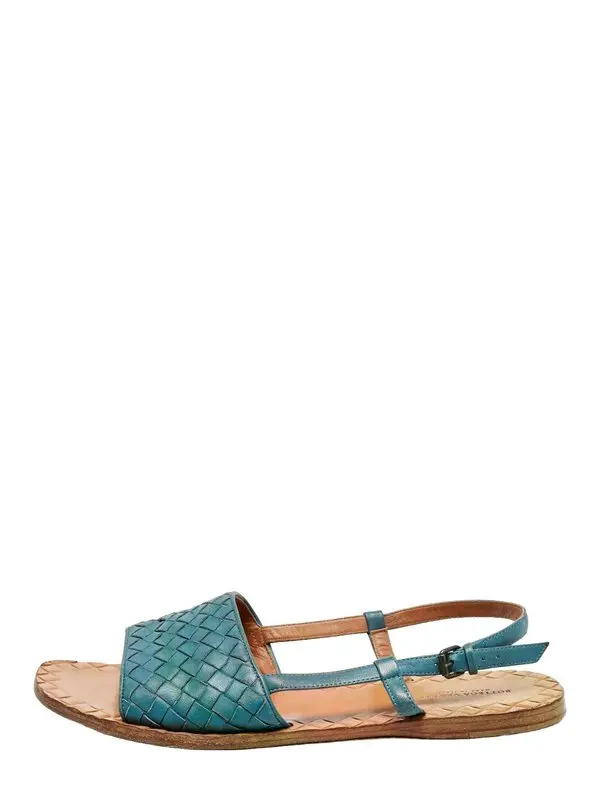 Bottega Veneta Leather Sandals - Blue