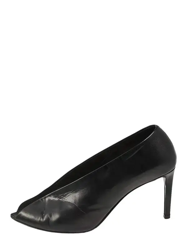 Balenciaga 80mm Leather Pumps - Black