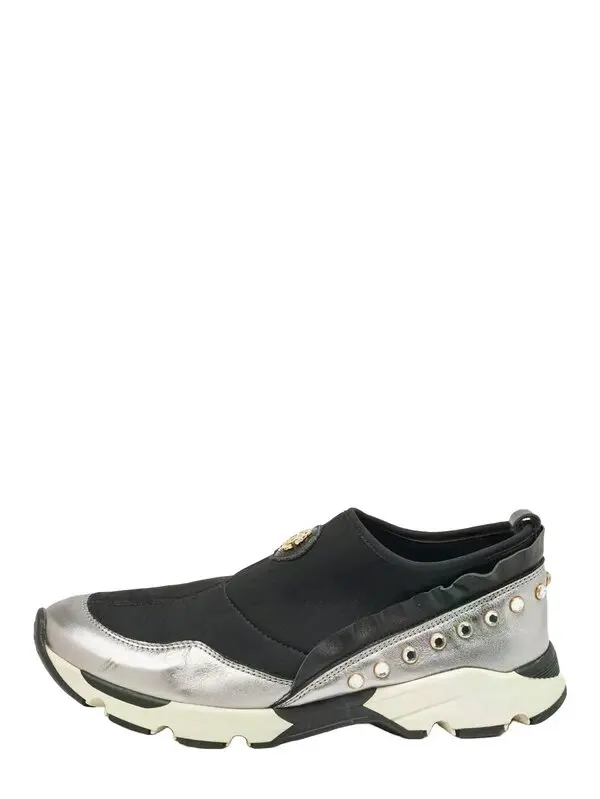Roberto Cavalli Crystal-embellished Low-top Sneakers - Black