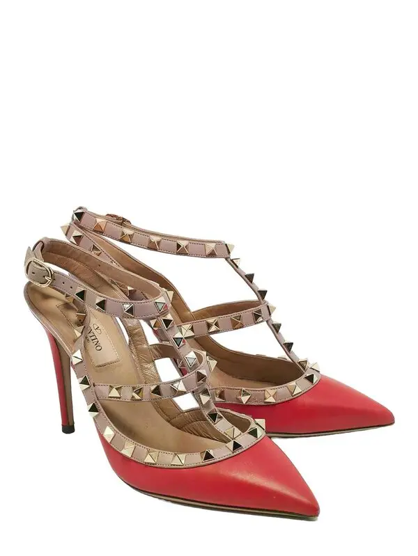Valentino Garavani 110mm Rockstud Pointed-toe Pumps - Red