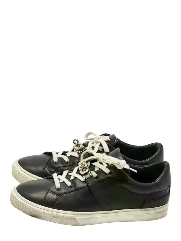 Hermès Leather Buckle-fastening Sneakers - Black
