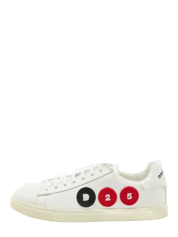 Dsquared2 Patchwork Leather Sneakers - White