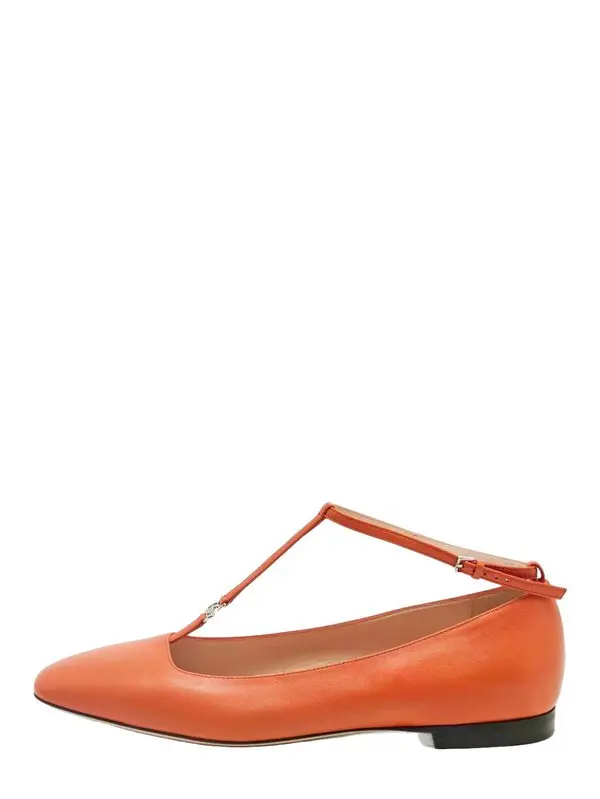 Gucci Logo Ballet Flats - Orange