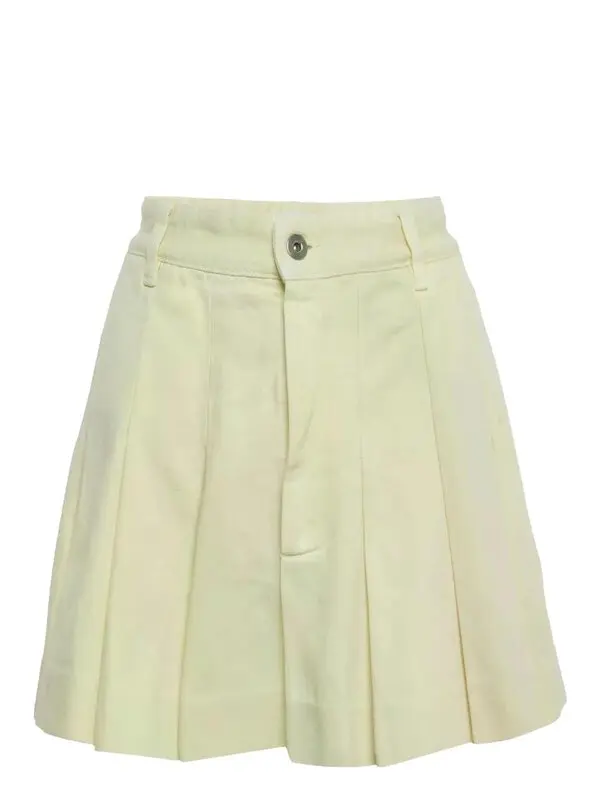 Bottega Veneta Pleated Mini Skirt - Yellow