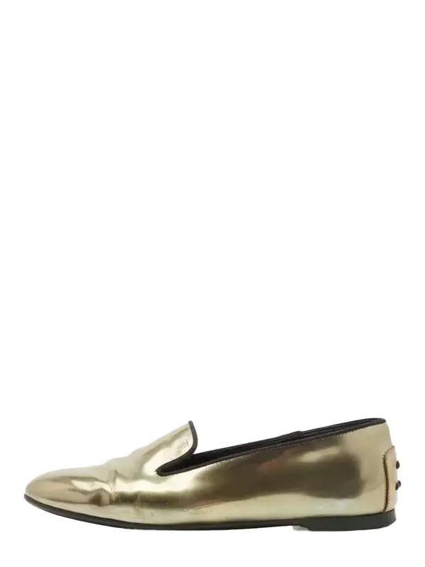 TOD'S 796062 Metallic Slippers - Gold