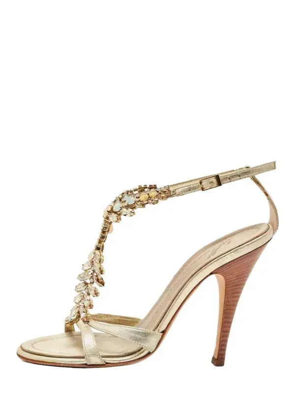 GIUSEPPE ZANOTTI Crystal-embellished Sandals - Gold