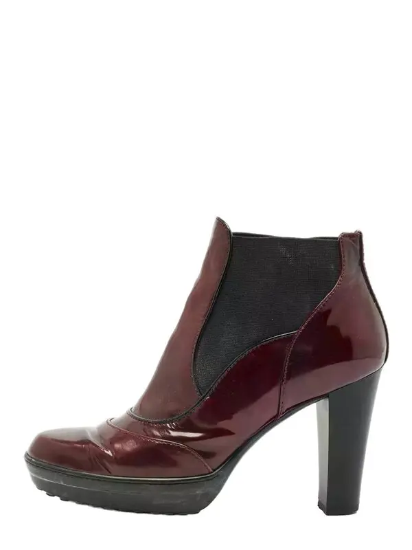 TOD'S Patent Leather Boots - Red
