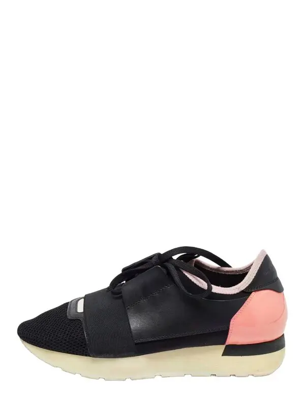 Balenciaga Leather Sneakers - Black