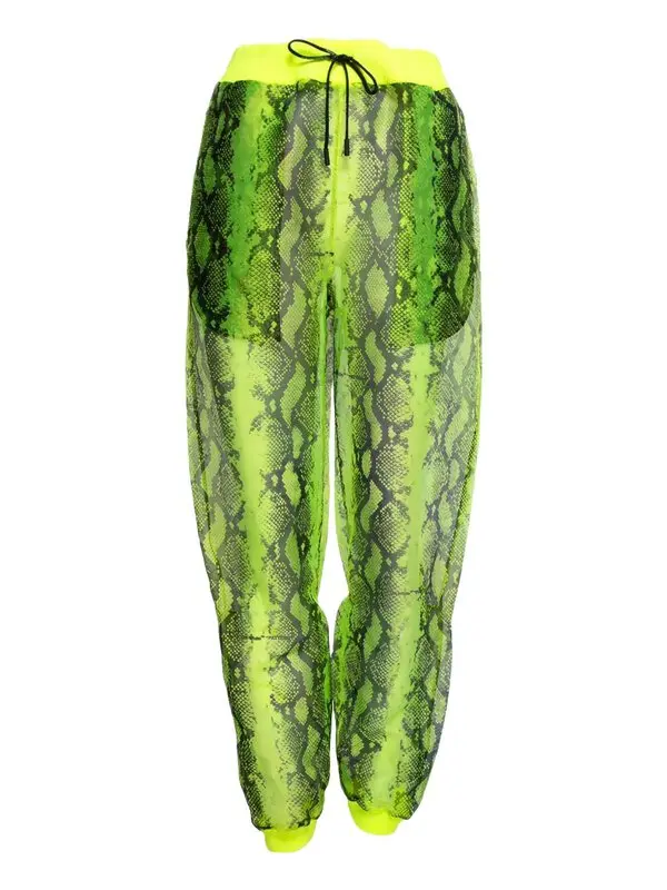 Off-White Snake-print Track Pants - Yellow