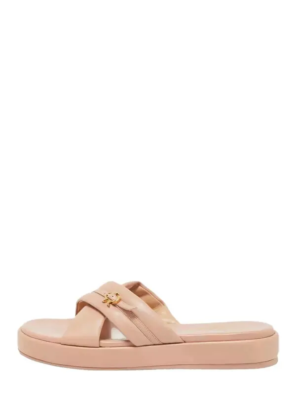 GIANVITO ROSSI Alima Flat Sandals - Neutrals