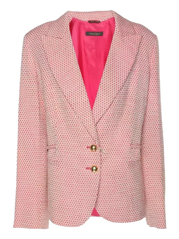 Marina Rinaldi Jacquard Blazer - Pink
