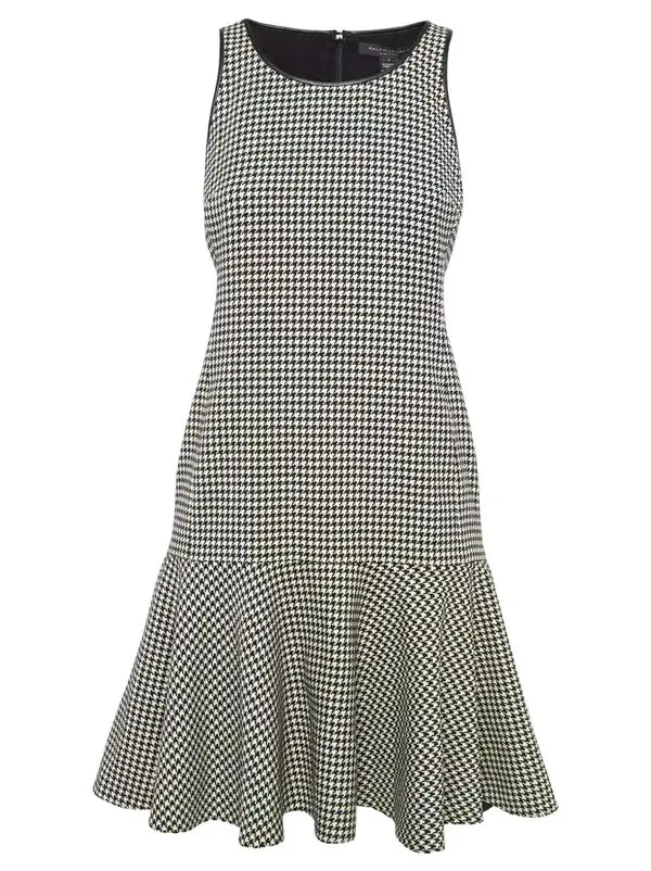 Polo Ralph Lauren Houndstooth-pattern Dress - Black