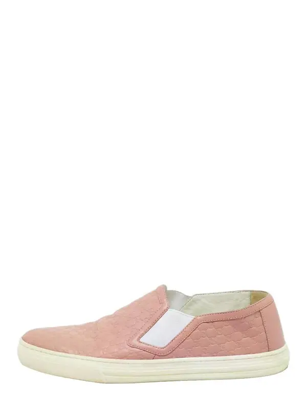 Gucci Microssima Leather Trainers - Pink