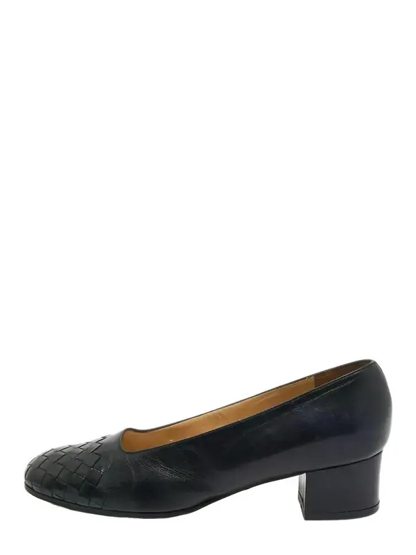 Bottega Veneta Block-heel Round-toe Pumps - Black