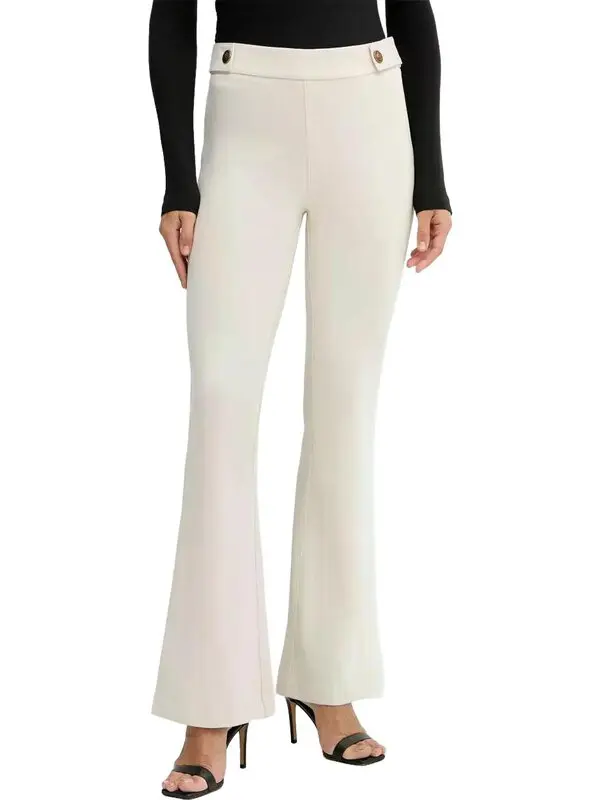 Guess Flared Leg Trousers - Neutrals