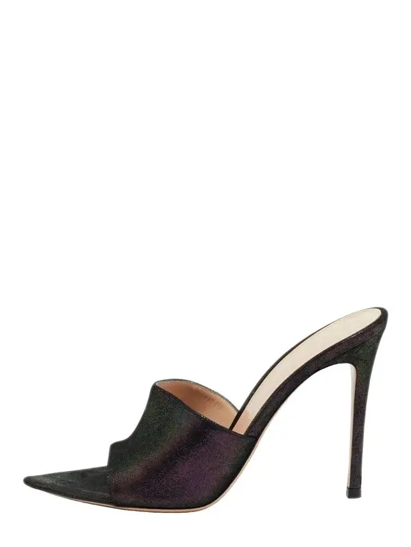 GIANVITO ROSSI Elle Suede Sandals - Purple