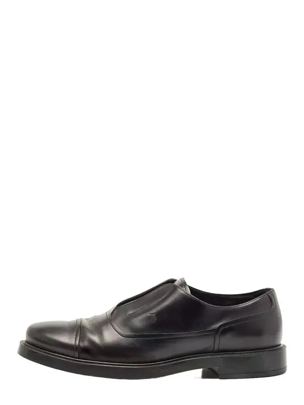 TOD'S Leather Slip-on Shoes - Black