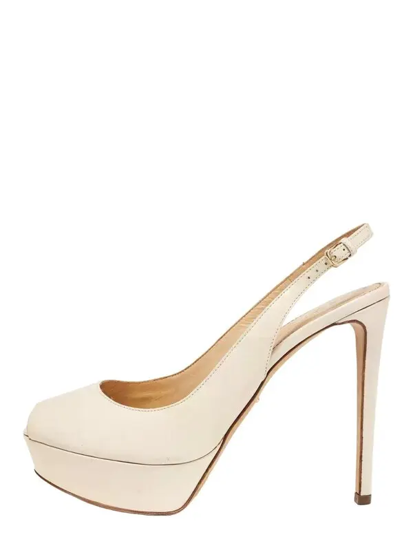SERGIO ROSSI 120mm Peep-toe Platform Pumps - Neutrals