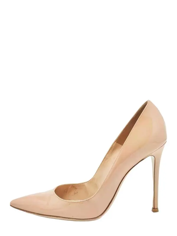 GIANVITO ROSSI 110mm Patent-finish Pumps - Neutrals