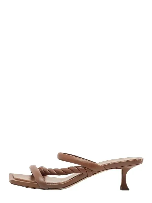 JIMMY CHOO 60mm Diosa Leather Sandals - Brown