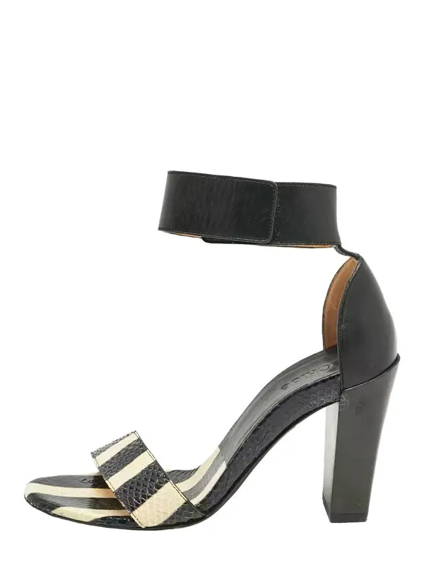 Chloé 90mm Leather Block-heel Sandals - Black