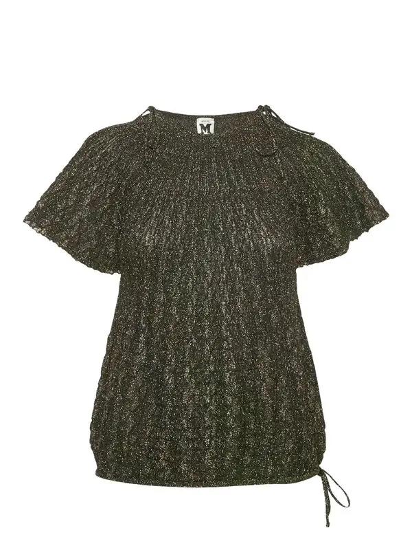 Missoni Lurex Knit Top - Black