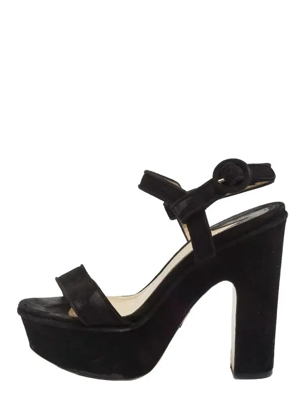 PAUL ANDREW Suede Sandals - Black