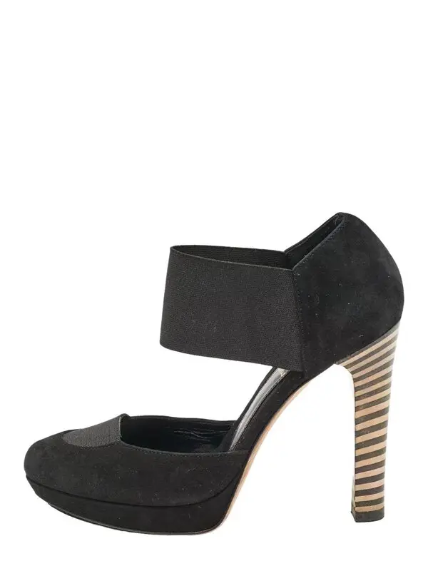 Fendi 110mm Suede Pumps - Black
