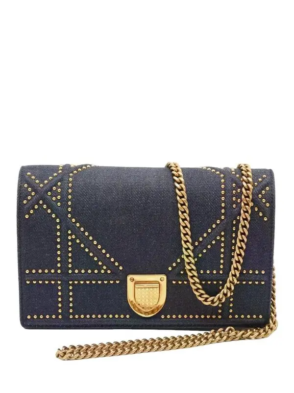 Dior Stud-embellished Crossbody - Blue