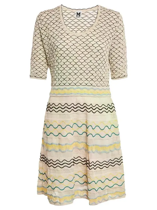 Missoni Embroidered Midi Dress - Neutrals