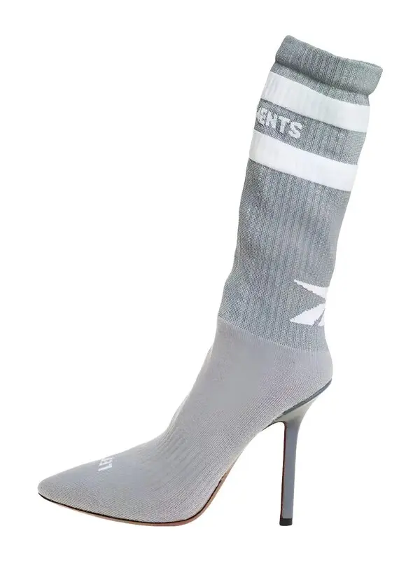 Vetements 110mm Pointed Sock-style Ankle Boots - Grey
