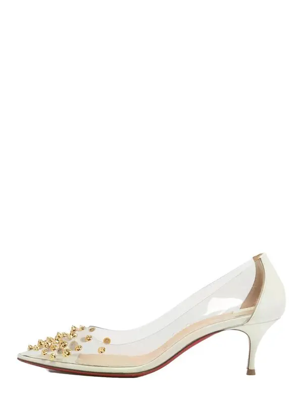 CHRISTIAN LOUBOUTIN Collaclou Spiked Heeled Pumps - White
