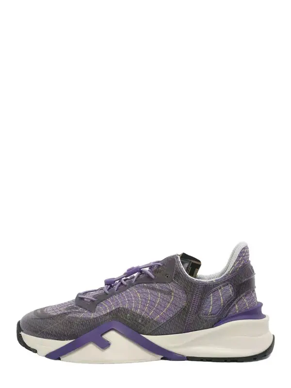 Fendi Jacquard Low-top Trainers - Purple