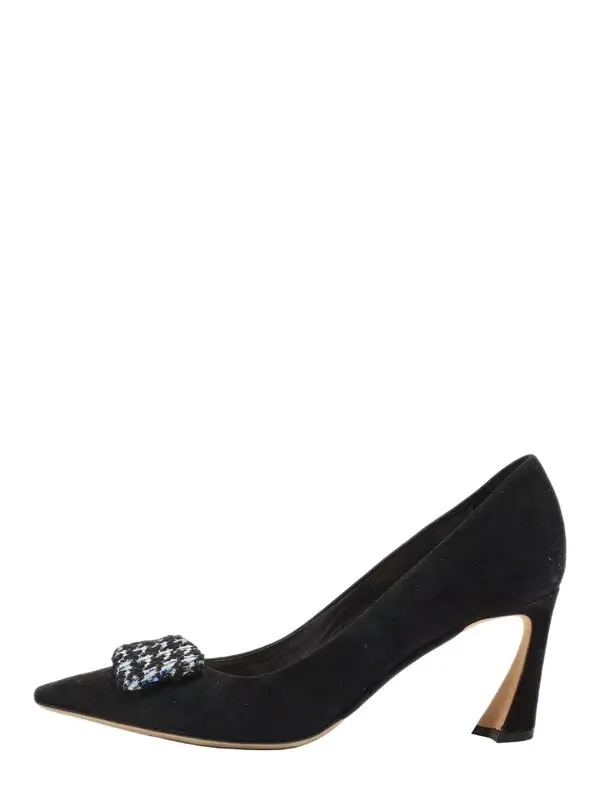 Dior Houndstooth Pointed Pumps - Black