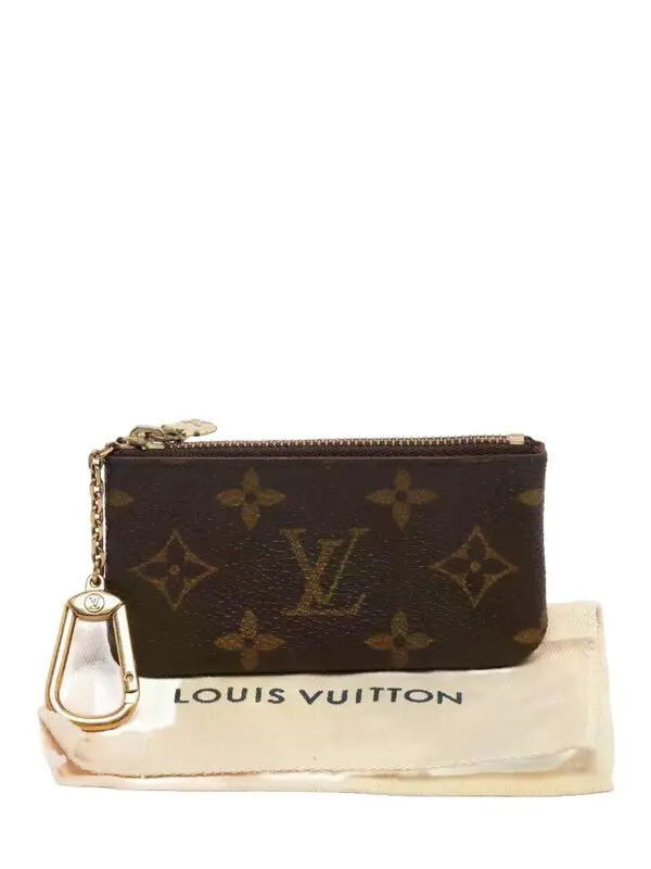 LOUIS VUITTON Monogram Key Pouch - Brown