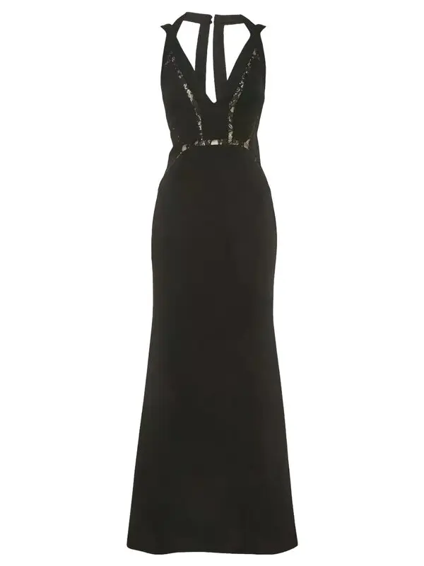 Bcbgmaxazria Lace Maxi Dress - Black