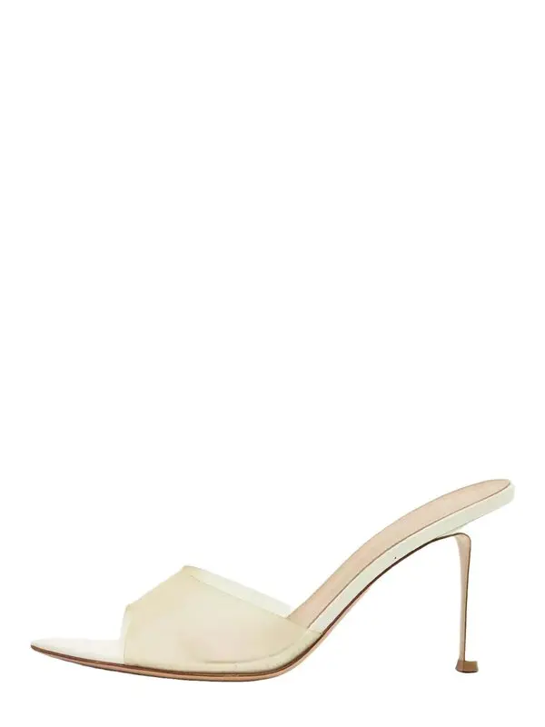 GIANVITO ROSSI Elle Heel Sandals - White