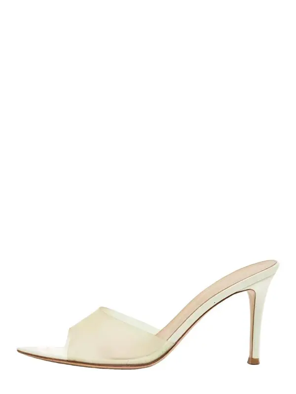 GIANVITO ROSSI Elle Heel Sandals - White