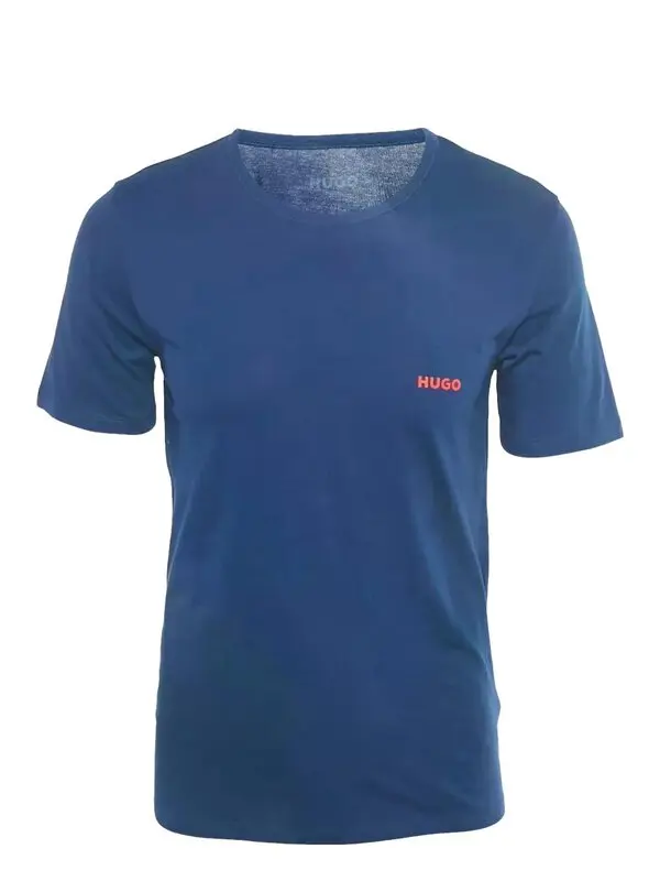 Hugo Boss Logo Cotton T-shirt - Blue