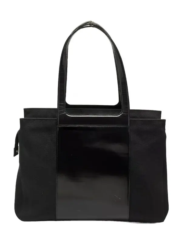 FERRAGAMO Leather-detailed Tote - Black