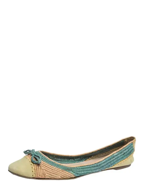 FERRAGAMO Leather Ballet Flats - Neutrals
