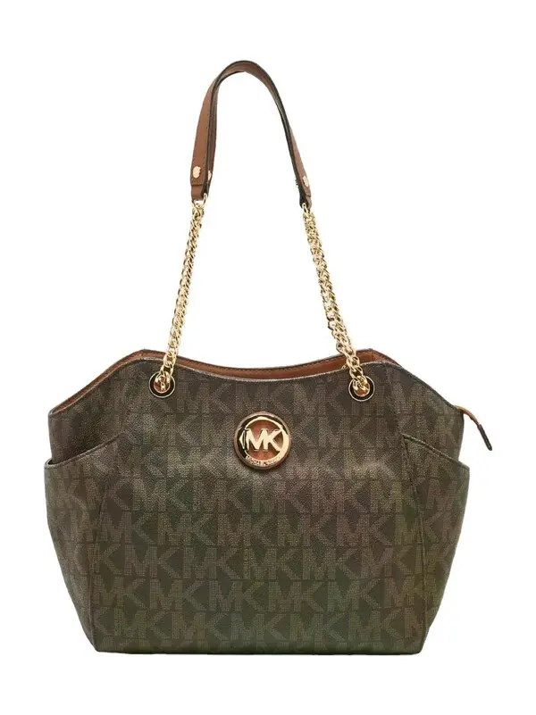 Michael Kors Jet Set Travel Signature Tote Bag - Brown