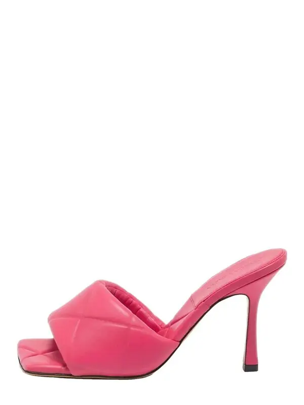 Bottega Veneta Quilted Leather Sandals - Pink