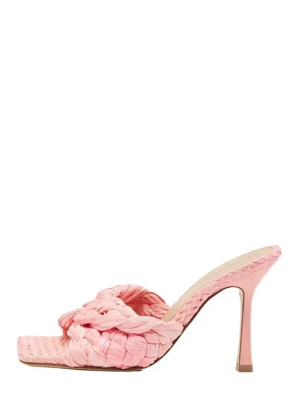 Bottega Veneta Intrecciato 95mm Mules - Pink