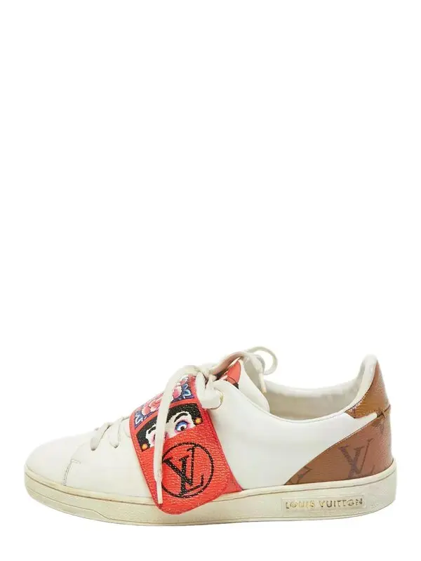 LOUIS VUITTON Monogram Reverse Canvas Sneakers - White