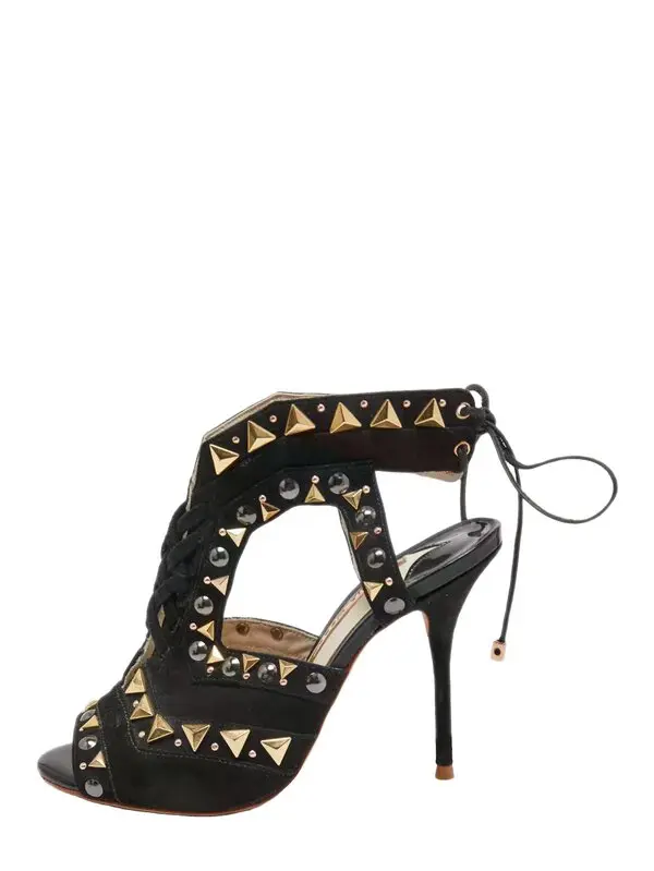 SOPHIA WEBSTER Studded Lace-up Sandals - Black
