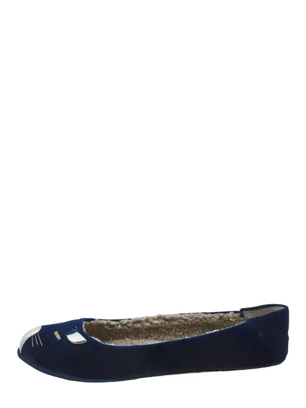 Marc Jacobs Velvet Ballet Flats - Black