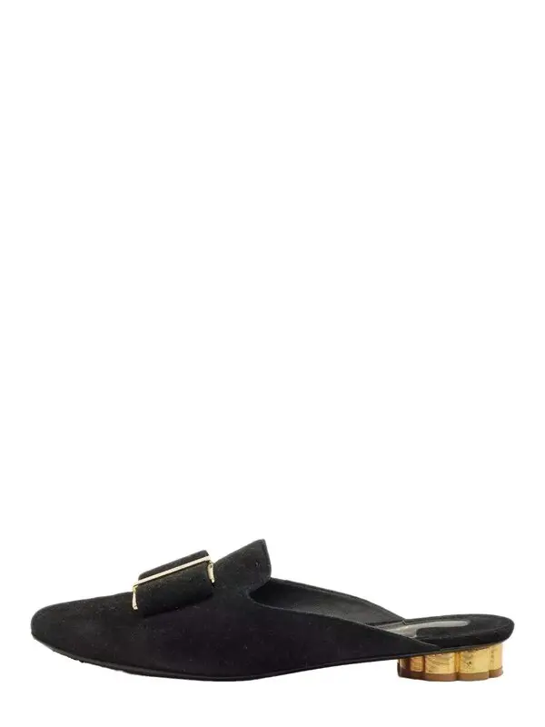 FERRAGAMO Vara Mules - Black