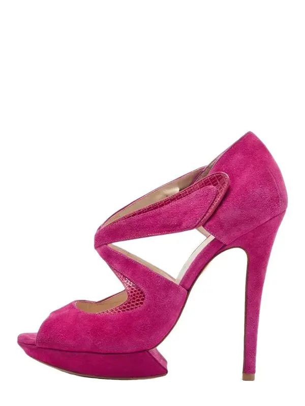 NICHOLAS KIRKWOOD 120mm Suede Sandals - Pink
